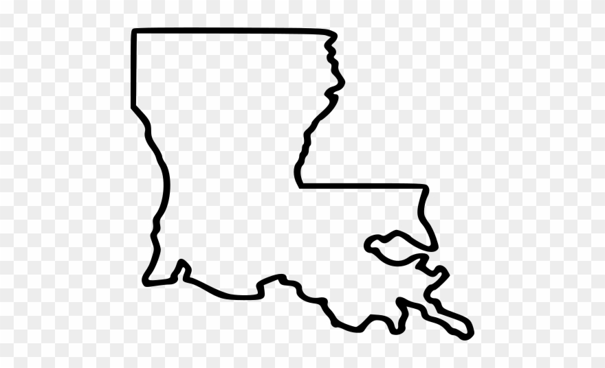 Download Louisiana State Outline Clipart - Png Download (#3754856 ...