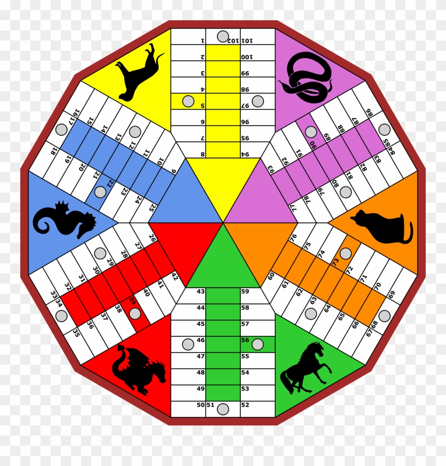 This Free Icons Png Design Of 6 Player Parchís Board Clipart (#3764372) - PinClipart