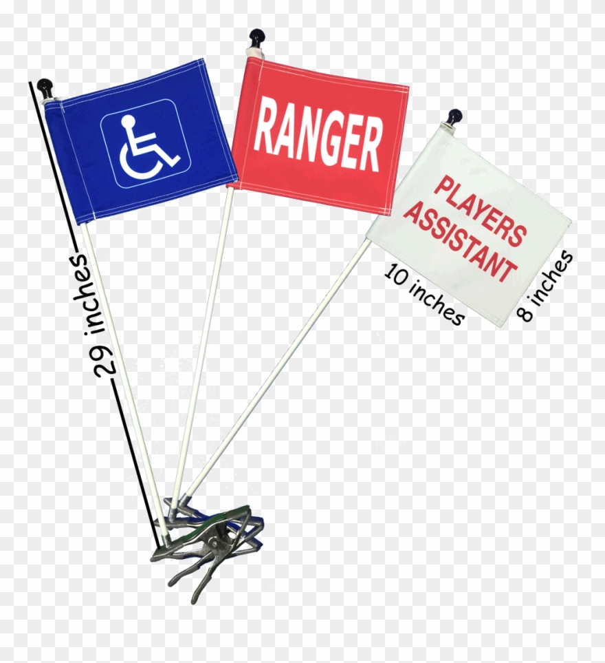 Handicap Golf Cart Flag - Handicapped Clipart (#3787207) - PinClipart