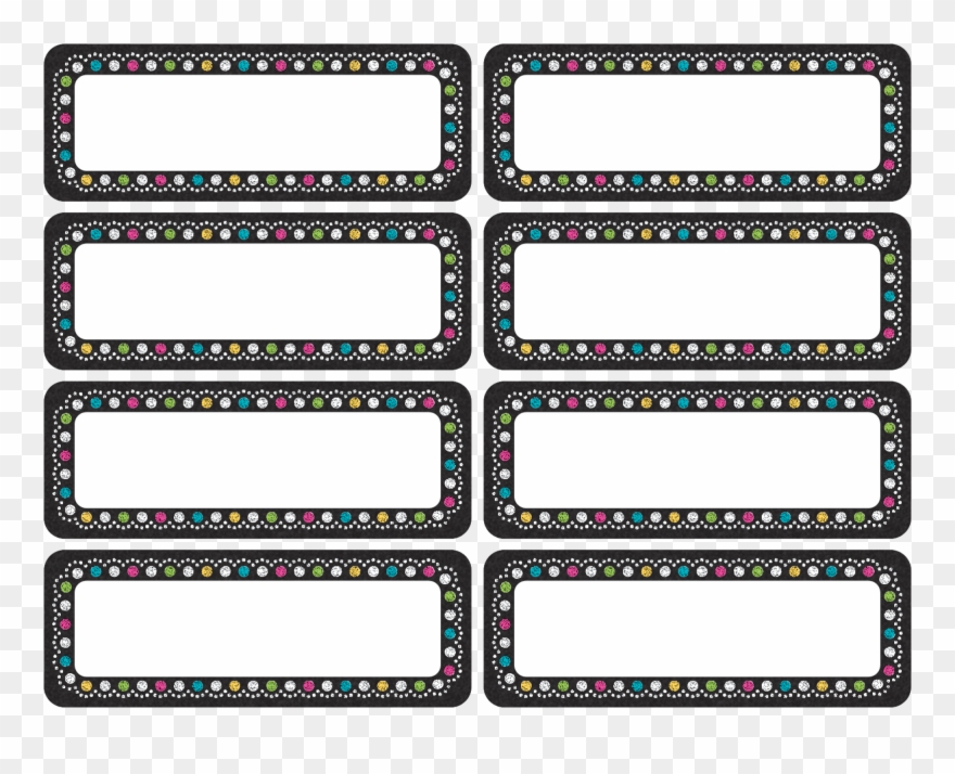 Clingy Thingies Chalkboard Brights Mini Labels - Stock Illustration ...