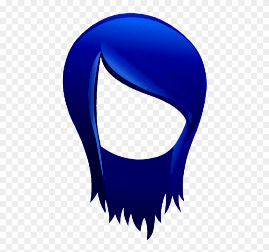 Free Png Space Mcfly Hair Blue Png - Blue Hair Clipart Transparent Png ...