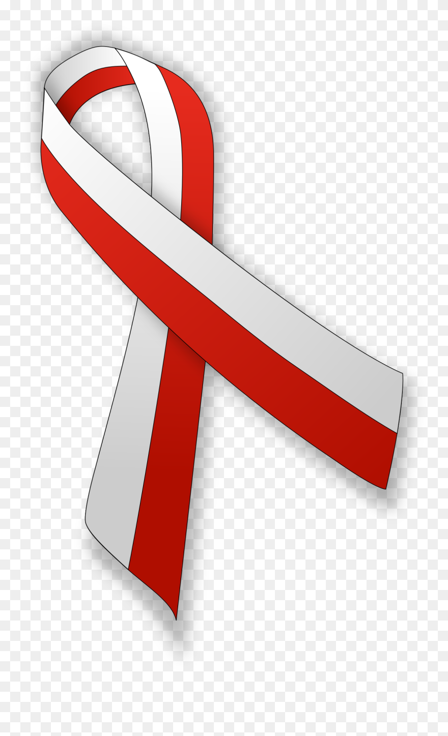 Open - Green White Red Ribbon Clipart (#380454) - PinClipart