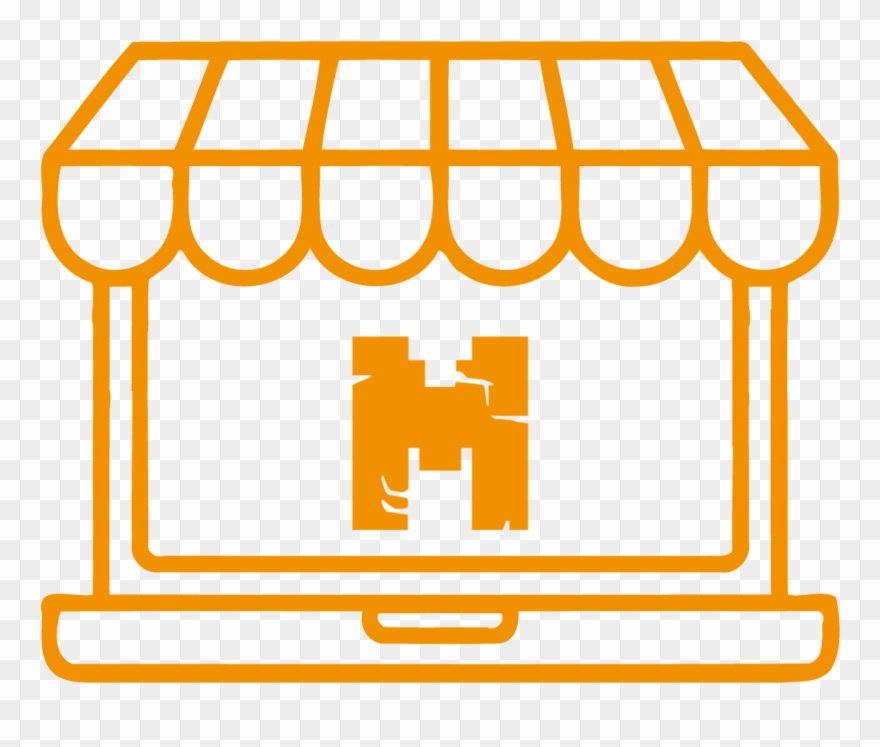 Shop Outline Icon Free Clipart (#3811372) - PinClipart