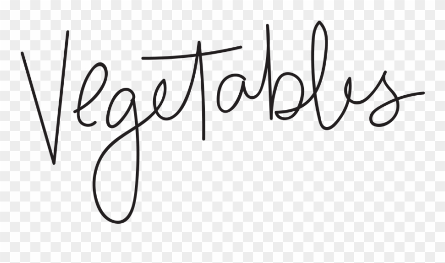 Vegetables - Calligraphy Clipart (#3833927) - PinClipart