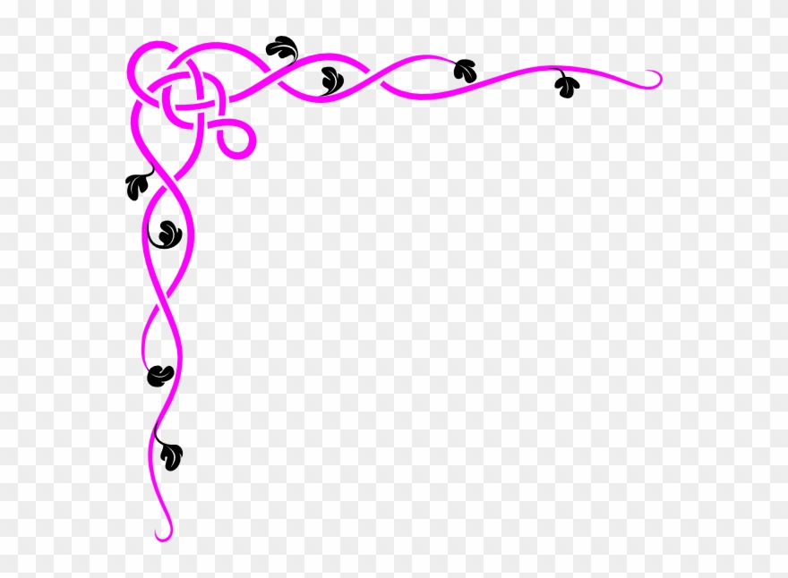 Black And Pink Borders Clipart (#3844630) - PinClipart