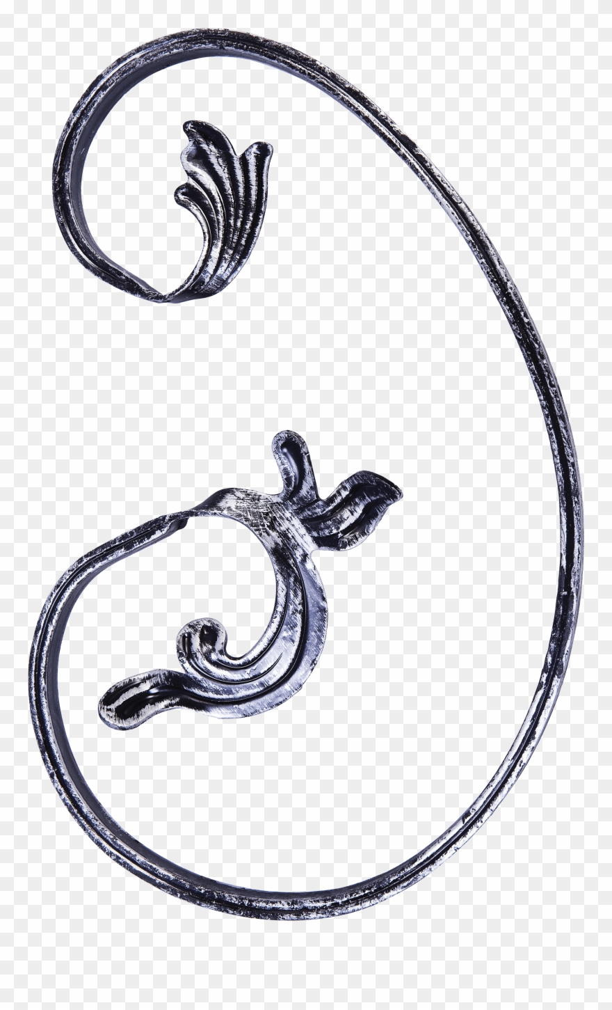 Scroll With Leaf - Circle Clipart (#3849710) - PinClipart