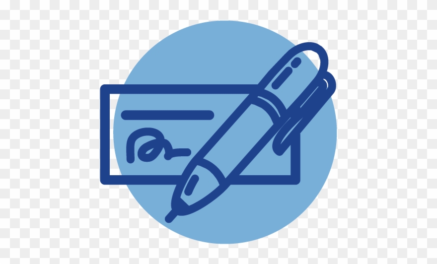 Donate By Check Clipart (#3856767) - PinClipart