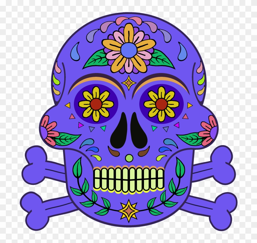Day Of The Dead 800 X - Skull Clipart (#3865245) - PinClipart
