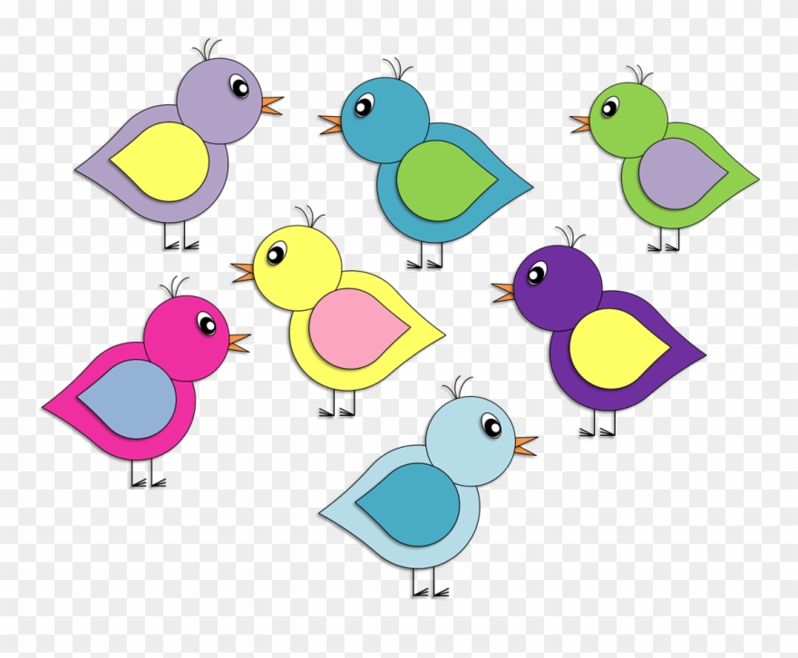 Download Cute Clip Art Birds - Cartoon - Png Download (#3865670 ...