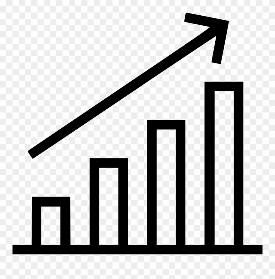Png File Svg - Bar Chart Increase Icon Clipart (#3876237) - PinClipart