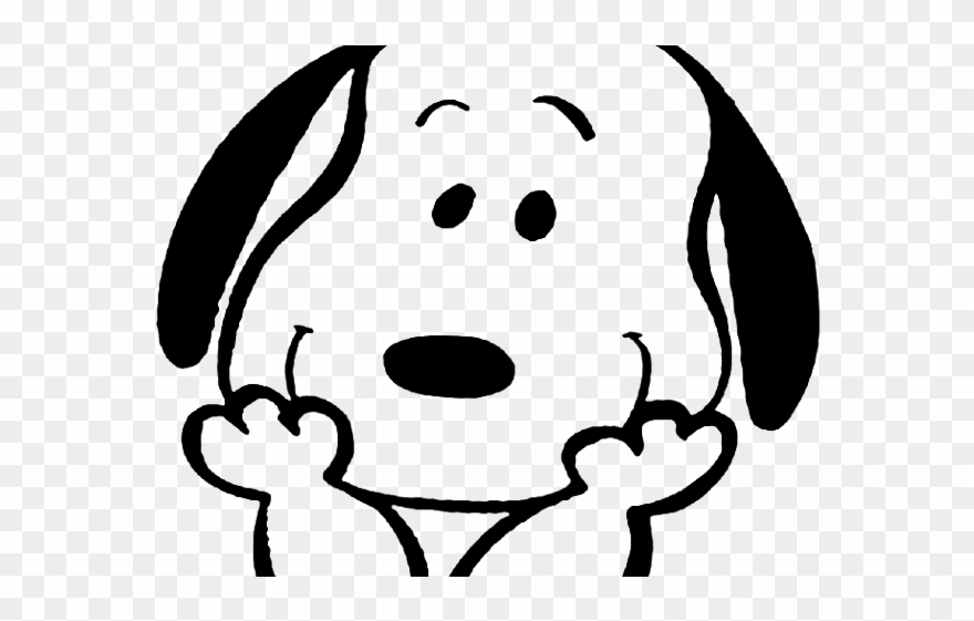 Snoopy Clipart Face - Smiling Snoopy - Png Download (#3888045) - PinClipart