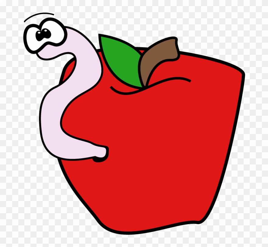 Apple And Worm Bulletin Board Piece Clipart (#3892227) - PinClipart