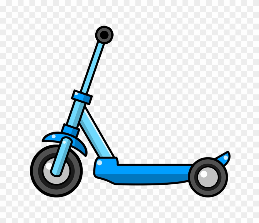 Razor Scooter Clipart 3 By Alison - Toys Flashcards - Png Download ...