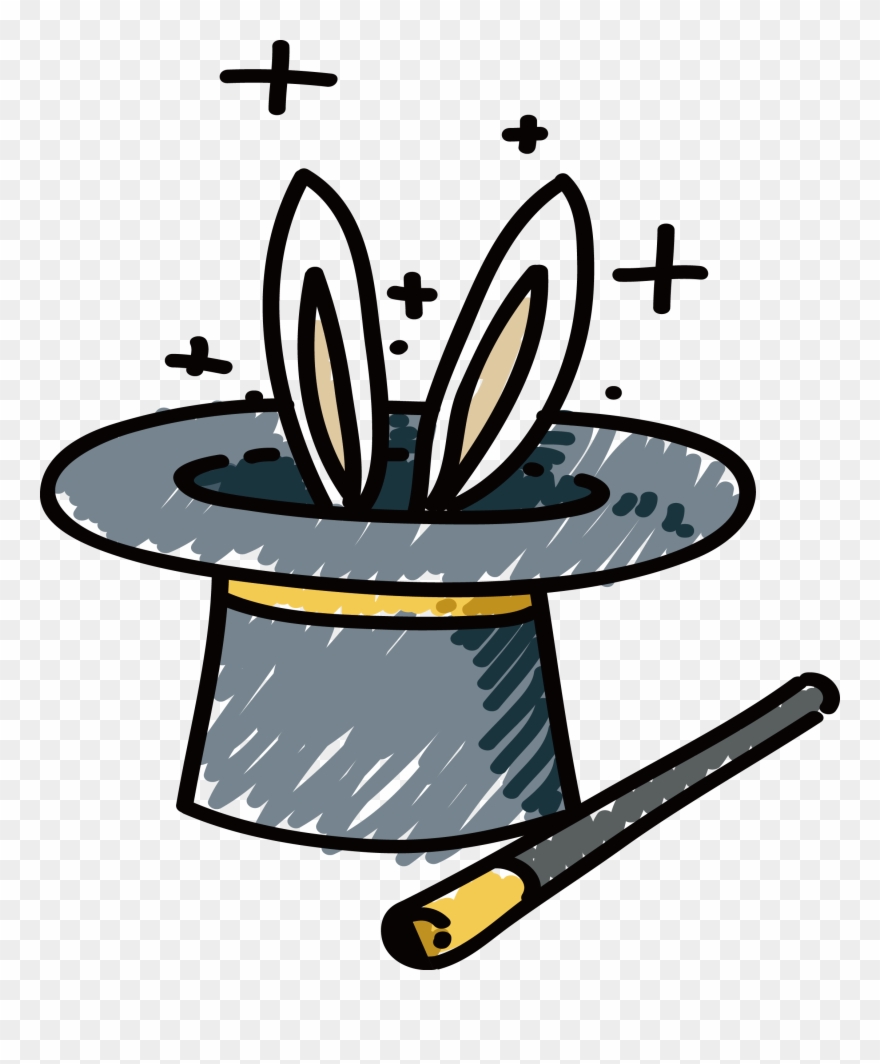 Magic Rabbit Clipart Royalty Free Magic Hat Clip Art, Vector Images
