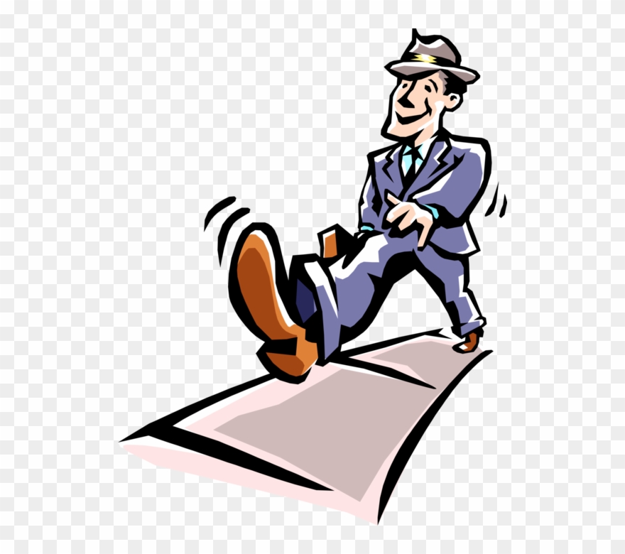 Vector Illustration Of Satisfied Businesswoman Walking - Put Your Best ...