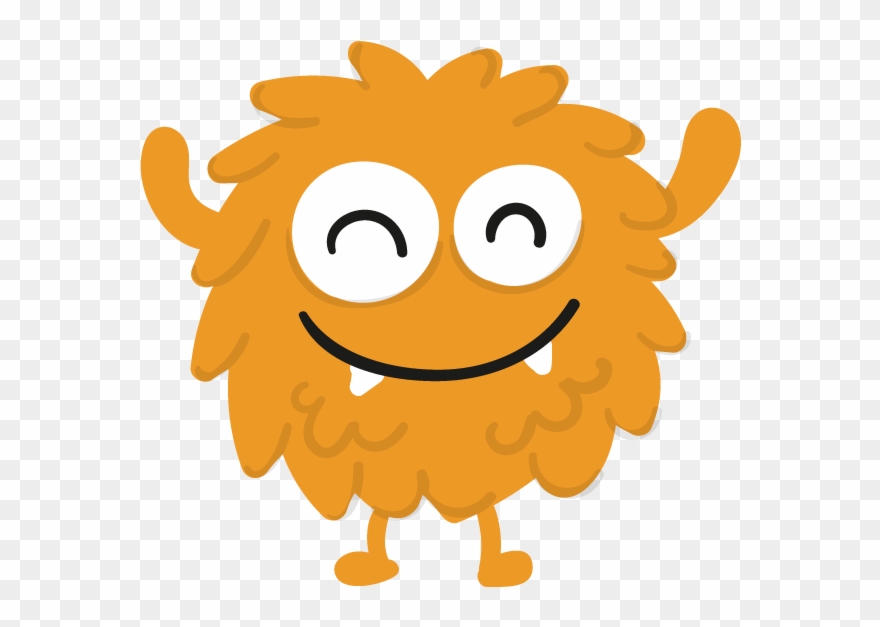 Fuzzy Orange Monster Clipart (#3930642) - PinClipart