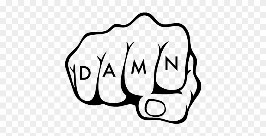 Shadow Fist - Black And White Fist Clipart - Png Download (#3936251 ...