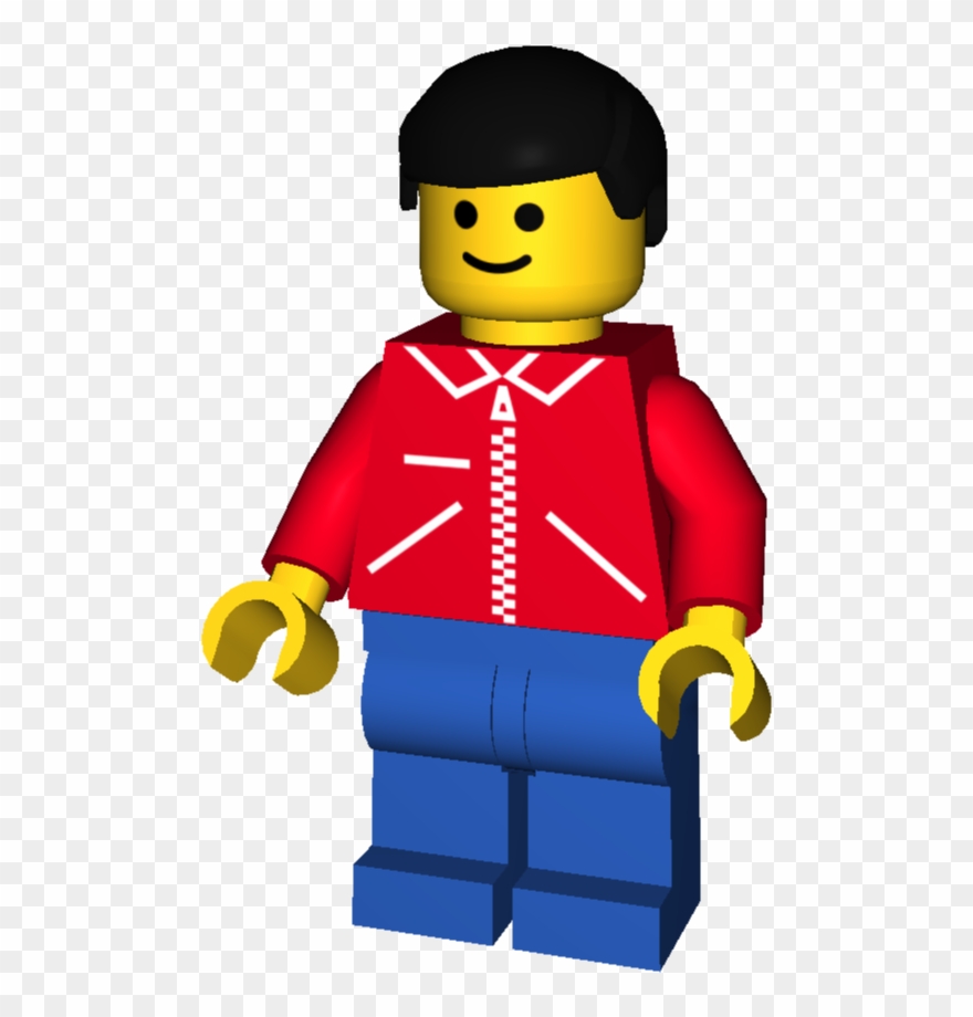 Lego Minifigure Jred001 Jacket Red With Zipper - Cartoon Clipart ...