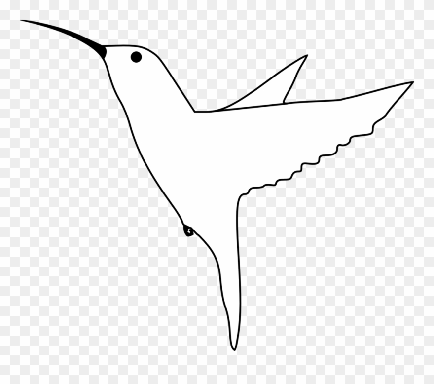 Hummingbird - Bird Drawing Side View Clipart (#3959257) - PinClipart