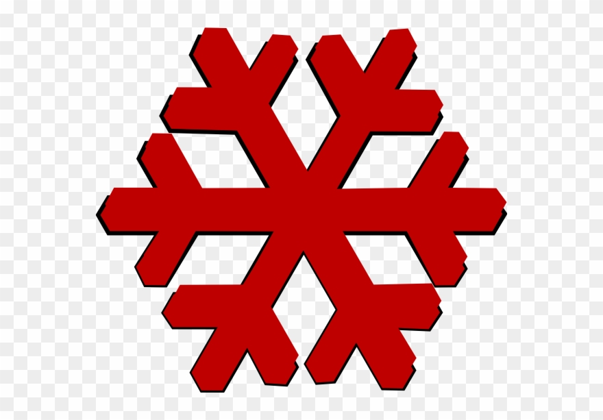 Red Snowflakes Vector Png Clipart (#3971252) - PinClipart