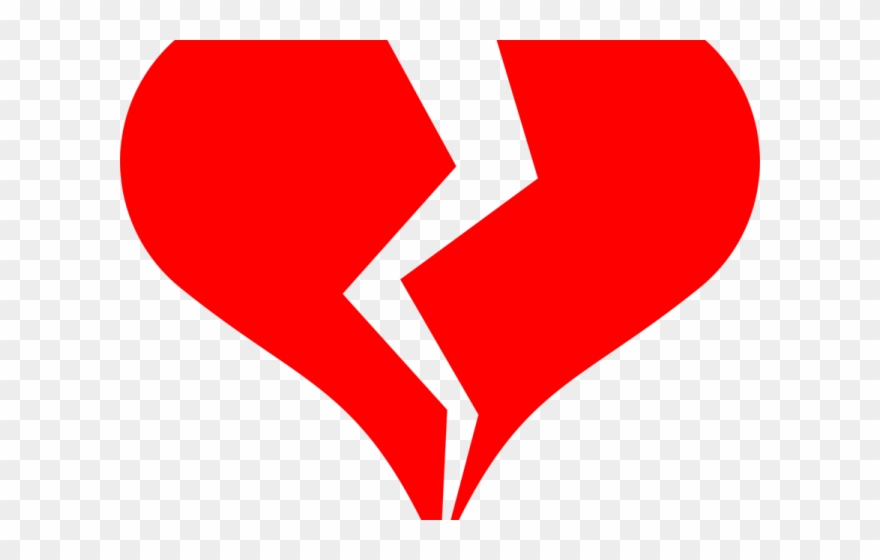 Line Art Clipart Heart - Heart Broken Clip Art - Png Download (#3986854 ...