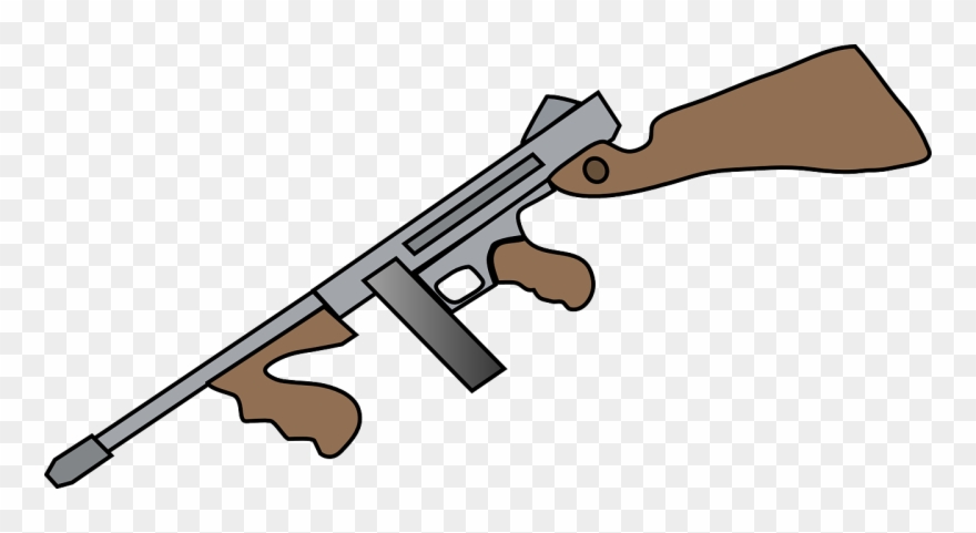 Tommy Gun - Clipart Gun - Png Download (#41131) - PinClipart