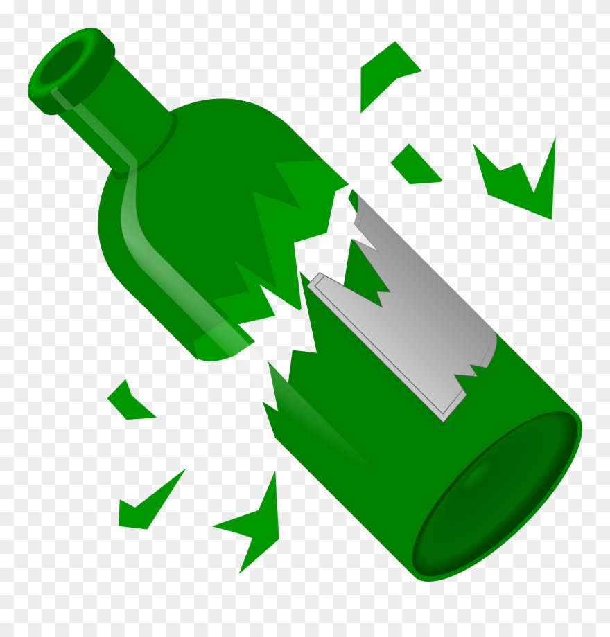 Broken Bottle - Broken Bottle Clipart - Png Download (#42784) - PinClipart