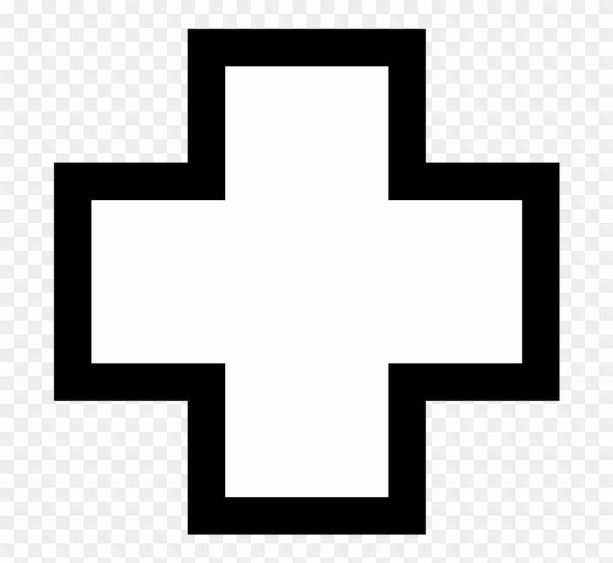 Plus Outline Clipart (#409825) - PinClipart