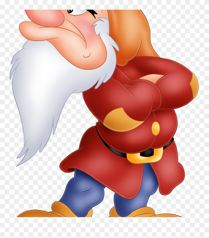 Frightening Grumpy Dwarf Vector Clipart Cute Borders - Png Download ...