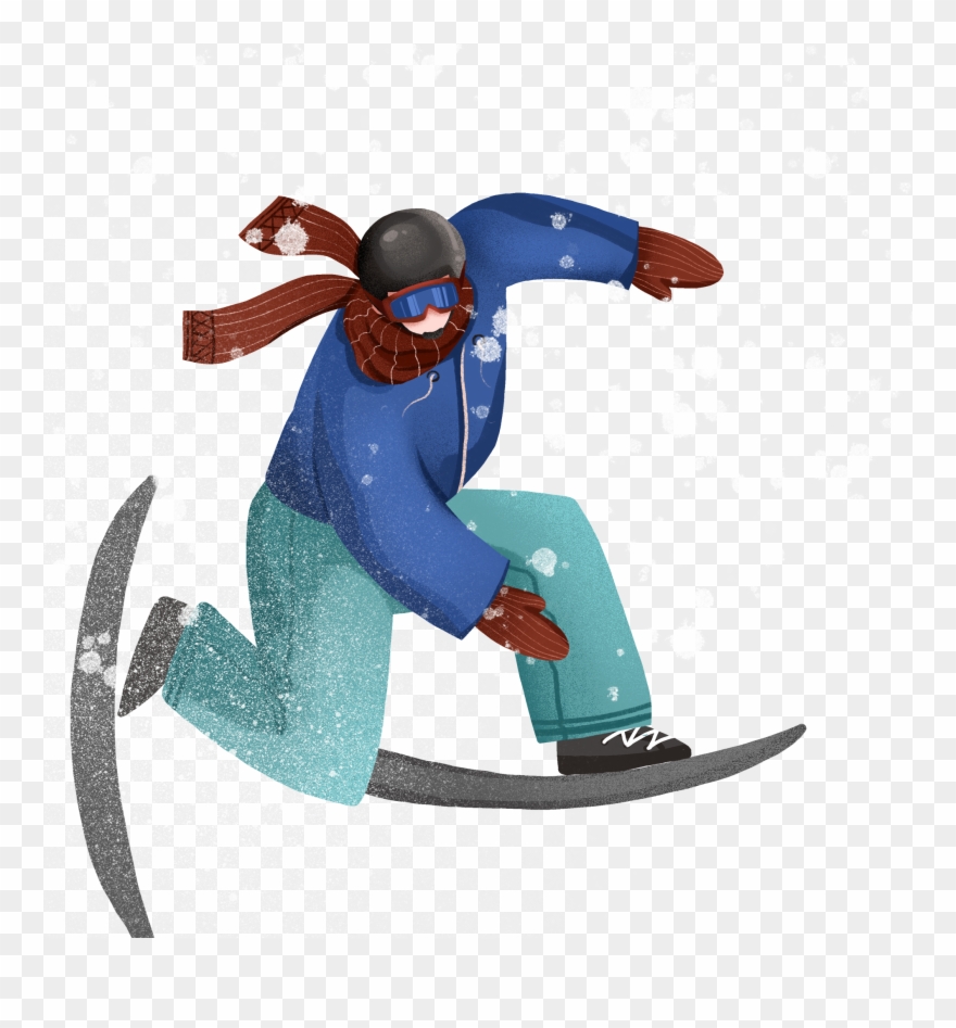 Winter Heavy Snow Hand Drawn Cartoon Png And Psd Clipart (#4002571 ...