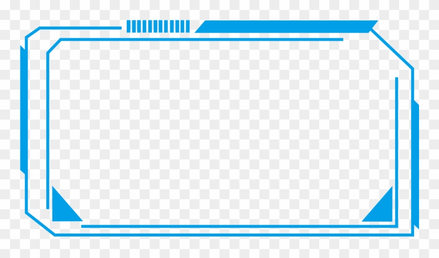 Download Tech Border Simple Line Blue Png And Psd - Transparent ...