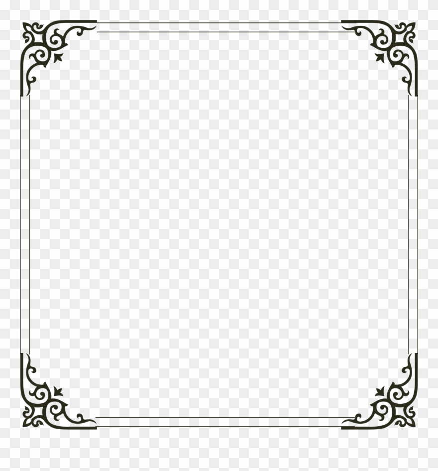 Download Picture Simple Frame Computer File Border Clipart - Png ...