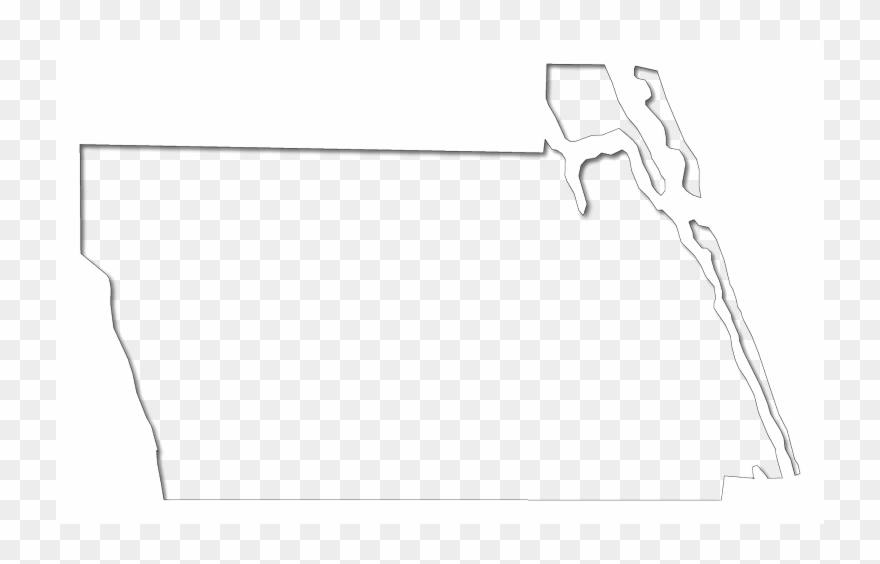 Outline Map Of Martin With An Inner Shadow, Producing - Silhouette ...