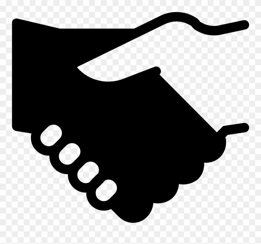 Handshake Filled Icon - Icon Clipart (#4087493) - PinClipart
