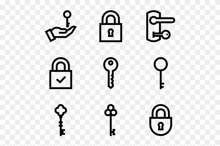 Lock Icon Packs Vector Svg Psd Ⓒ Clipart (#4088536) - PinClipart