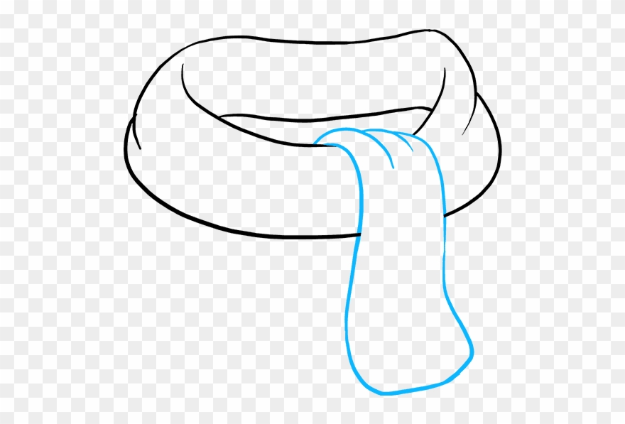 How To Draw Scarf Clipart (#4091381) - PinClipart