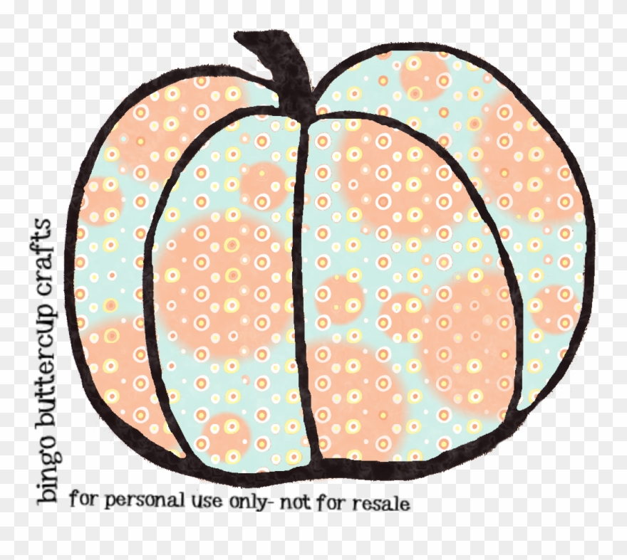 Dots Clipart Pumpkin - Modern Chevron Pumpkin Clipart - Png Download ...