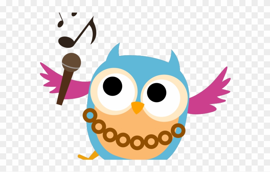 Singing Clipart Voice - Owl Singing Clip Art - Png Download (#416178 ...