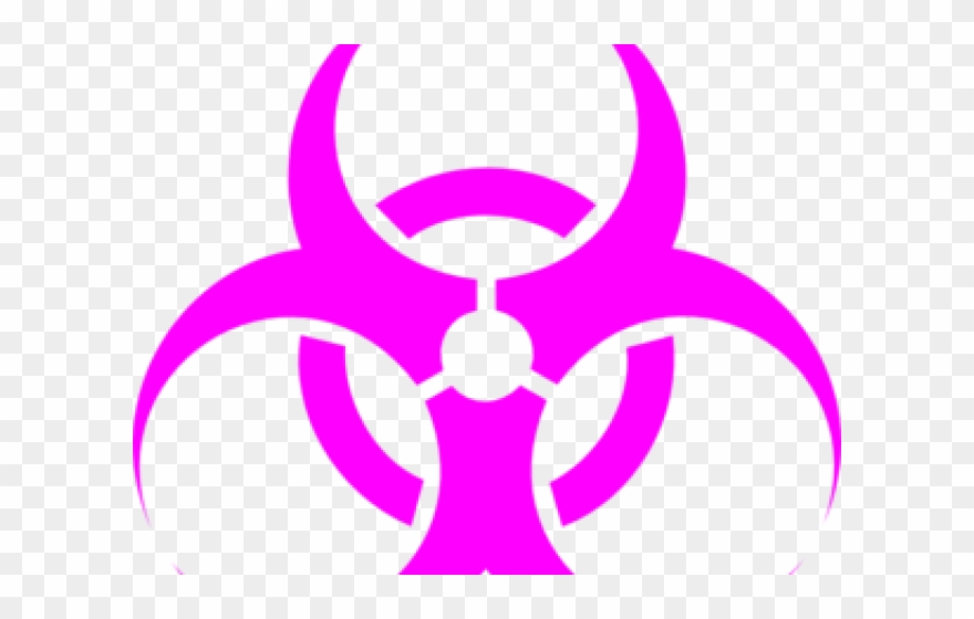 Download Biohazard Symbol Clipart Pink - Biohazard Symbol Pink - Png ...