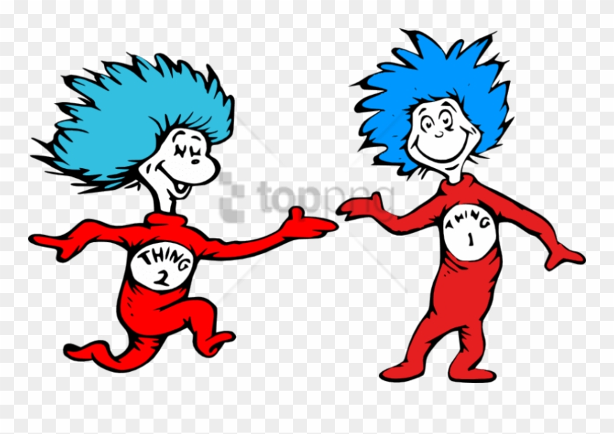 Download Free Png - Dr Seuss Thing 1 And Thing 2 Clipart (#4120457 ...