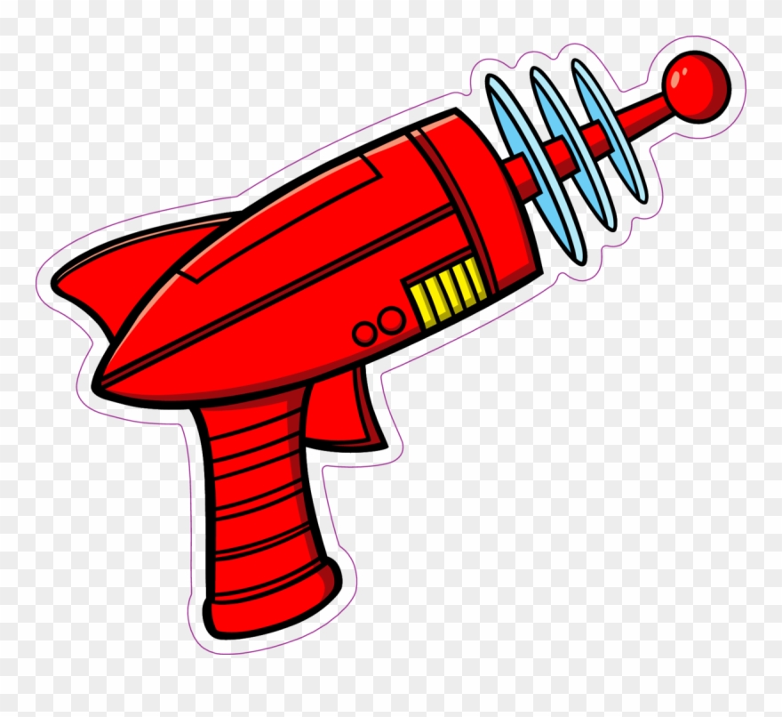 Download Ray Gun Cartoon Sticker - Ray Gun Illustration Clipart ...