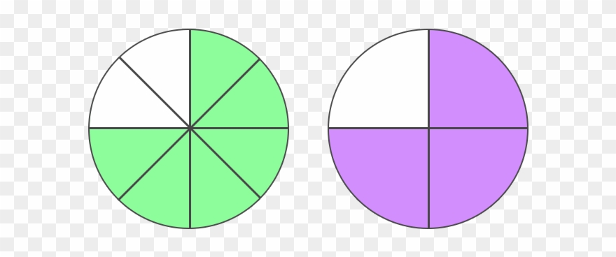 One Fourth Fraction Clipart (#4128381) - PinClipart