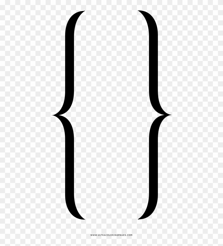 Braces Coloring Page Clipart (#4143441) - PinClipart