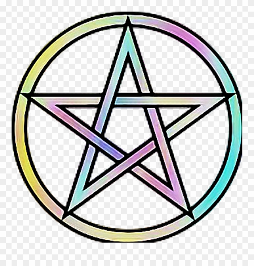 Pentagram Sticker - White Pentagram Transparent Clipart (#4146258 ...