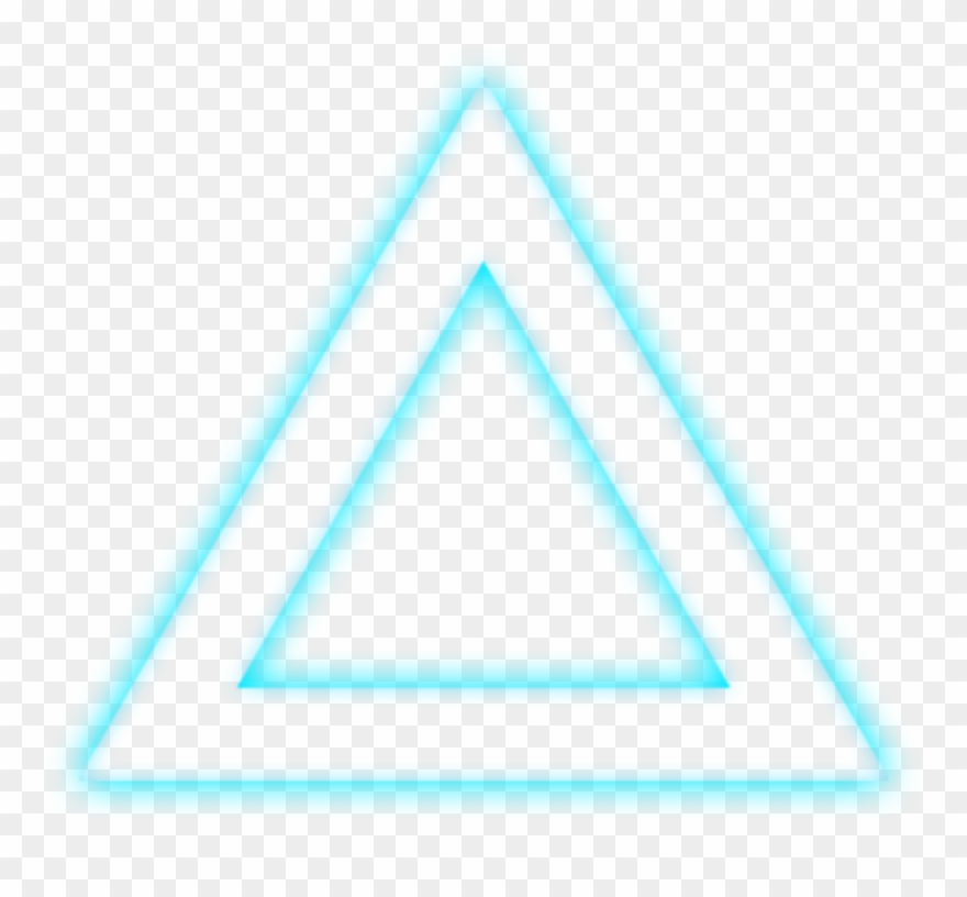 Download Transparent Glow - Triangle Png Blue Neon Clipart (#4149169 ...