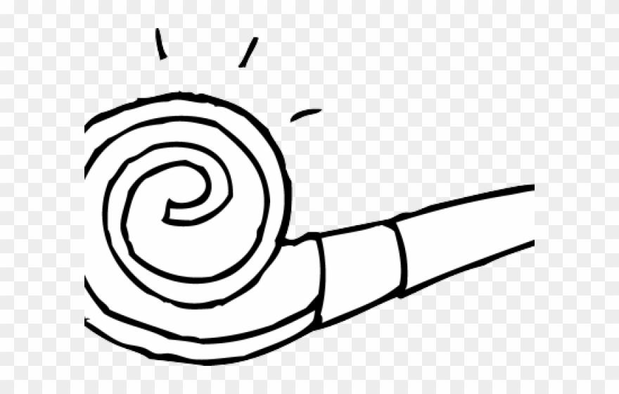 Download Horns Clipart Torotot - Party Blower Clipart Black And White ...