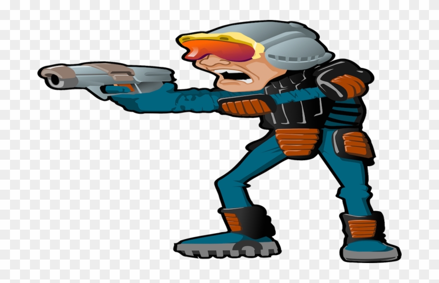 Man-160316 1280 - Sci Fi Cartoon Lasers Clipart (#4157700) - PinClipart