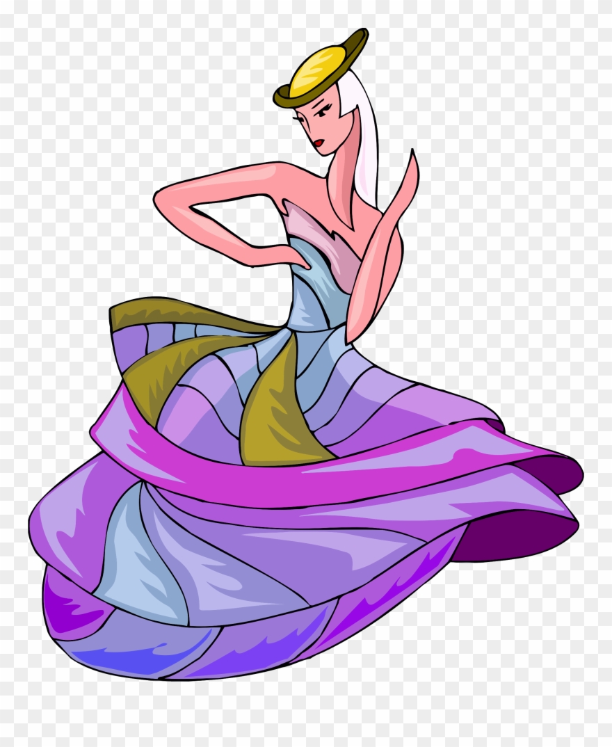 Vector Dancer Purple - Colourful Cartoon For Drawing Clipart (#4173000 ...