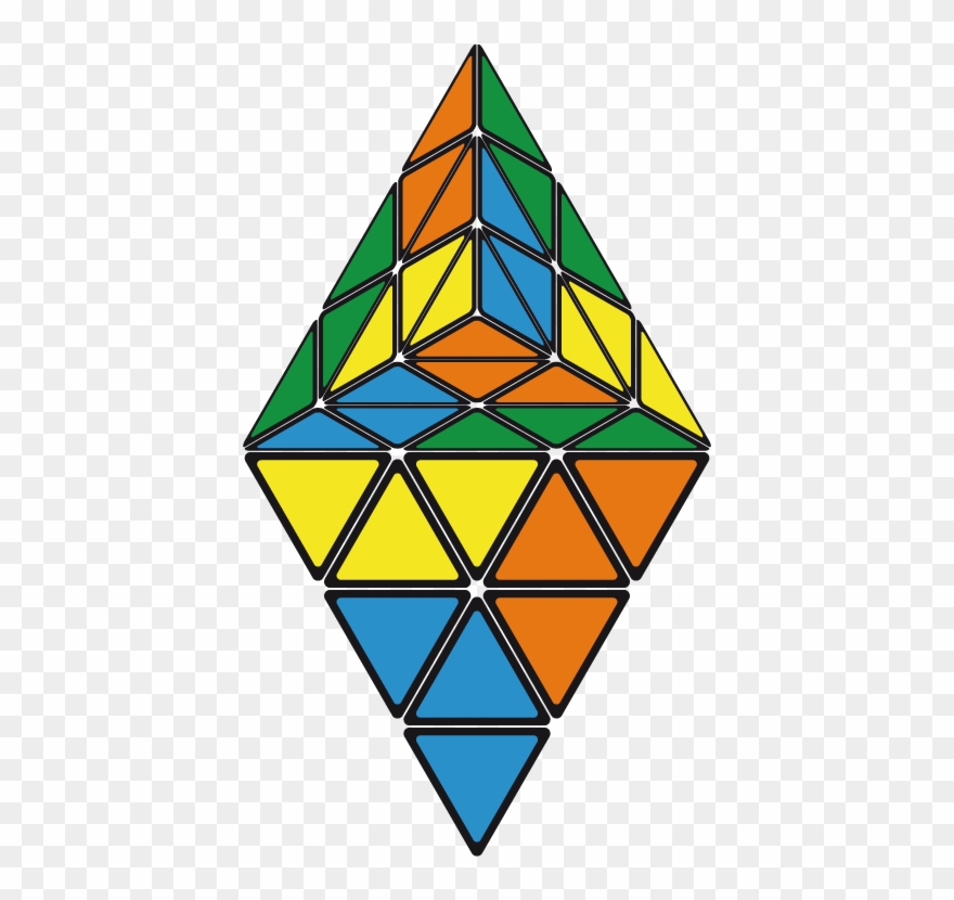 Pretty Patterns Pyraminx - Pyraminx Clipart (#4174232) - PinClipart
