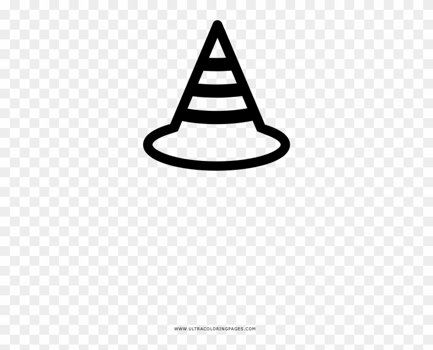 Traffic Cone Coloring Page - Line Art Clipart (#4186970) - PinClipart